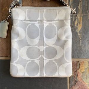 Coach | Bags | Sliver Coach Mini Crossbody With Matching Wallet | Poshmark